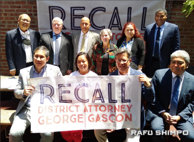 Gascón Recall Supporters Gather in J-Town - Rafu Shimpo
