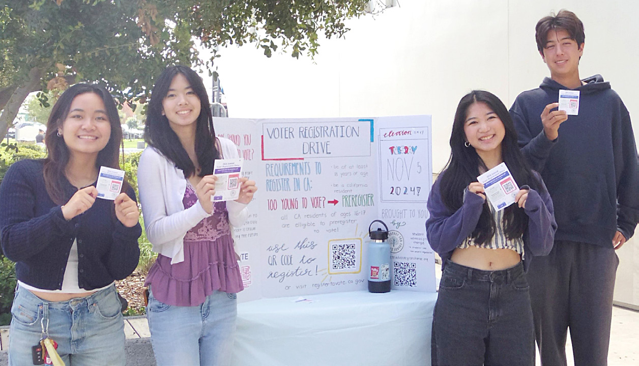 High School Students Host Voter Registration Drives - Rafu Shimpo